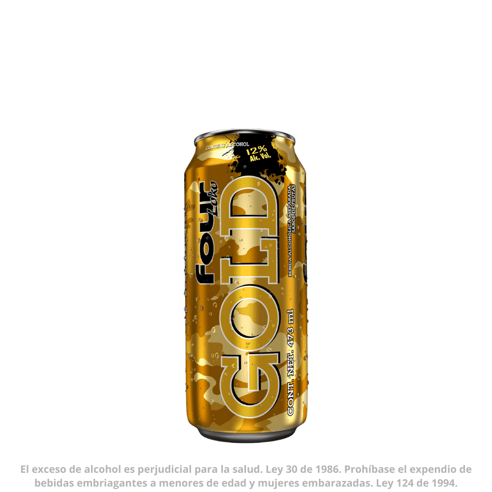 Aperitivo Four Loko Gold Lata 473ml P*24 - Licores La Rebaja
