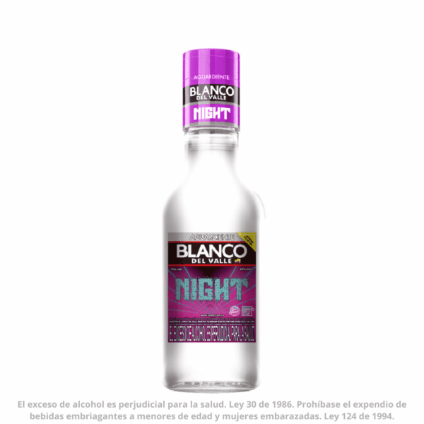 Aguardiente Blanco del Valle Night 375ml - Licores La Rebaja