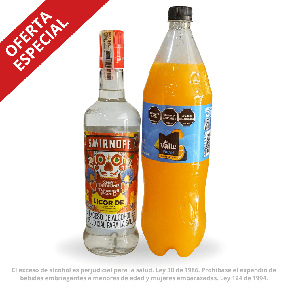 Vodka Smirnoff Tamarindo picante 750ml - Licores La Rebaja